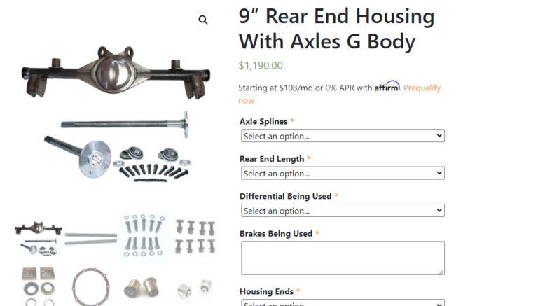 G-Body Ford 9" - G-BODY TOYS